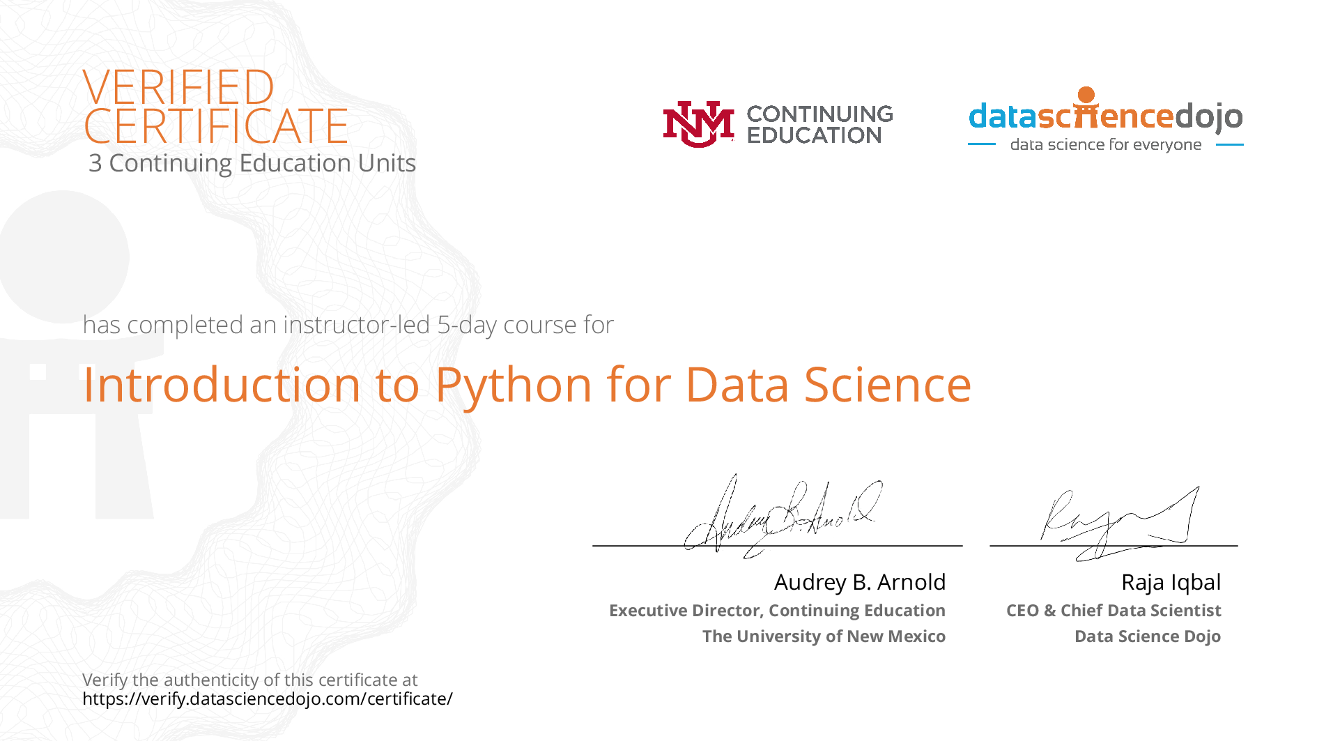 Jon Alpay's Certificate | Data Science Dojo